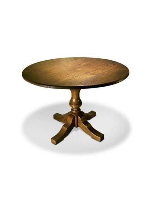 Reclaimed Barn Wood Sheffield Pedestal Table | Custom Made