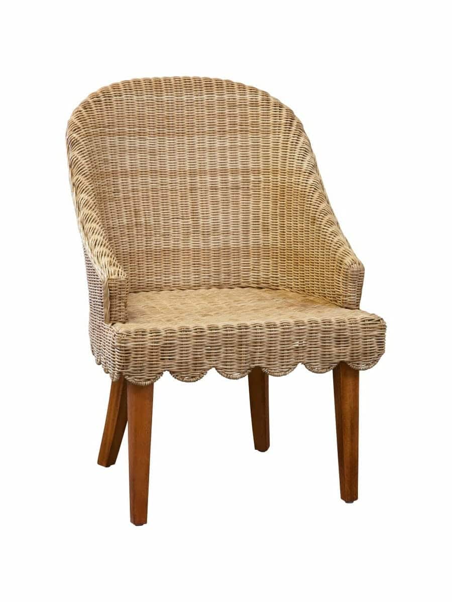 Blooming Wicker Arm Chair - Natural Wicker in 10 Colors